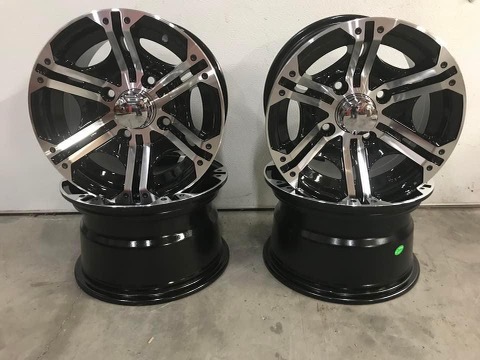 SET OF 4 ALLOY WHEELS 14"X7" WITH 4X 110MM BOLT PATTERN